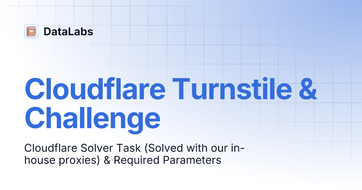 Cloudflare Turnstile & Challenge | DataLabs